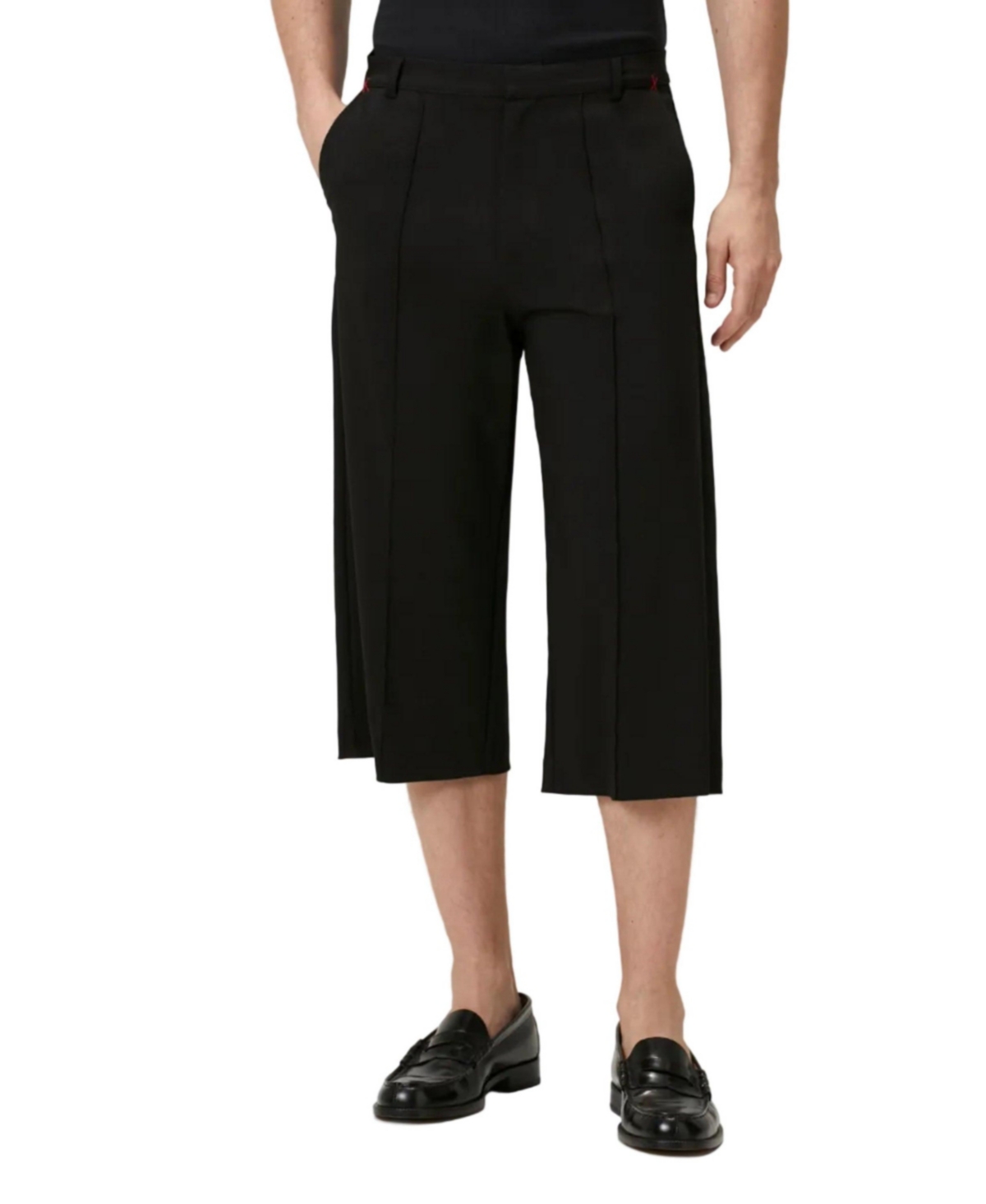 Click here for Pcfg Mens Unisex Pleated Cotton-Blend Woven Shorts... prices