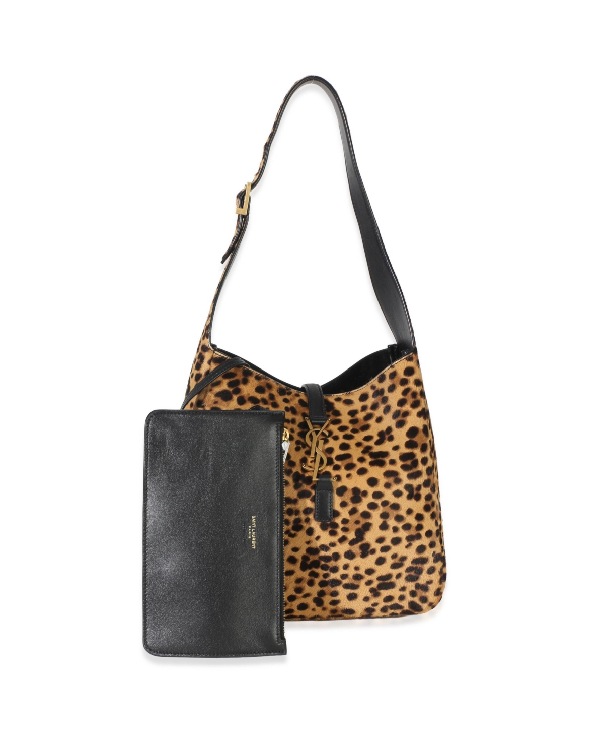 Click here for Pre-Owned Saint Laurent Brown Pony Hair Nappa Leop... prices