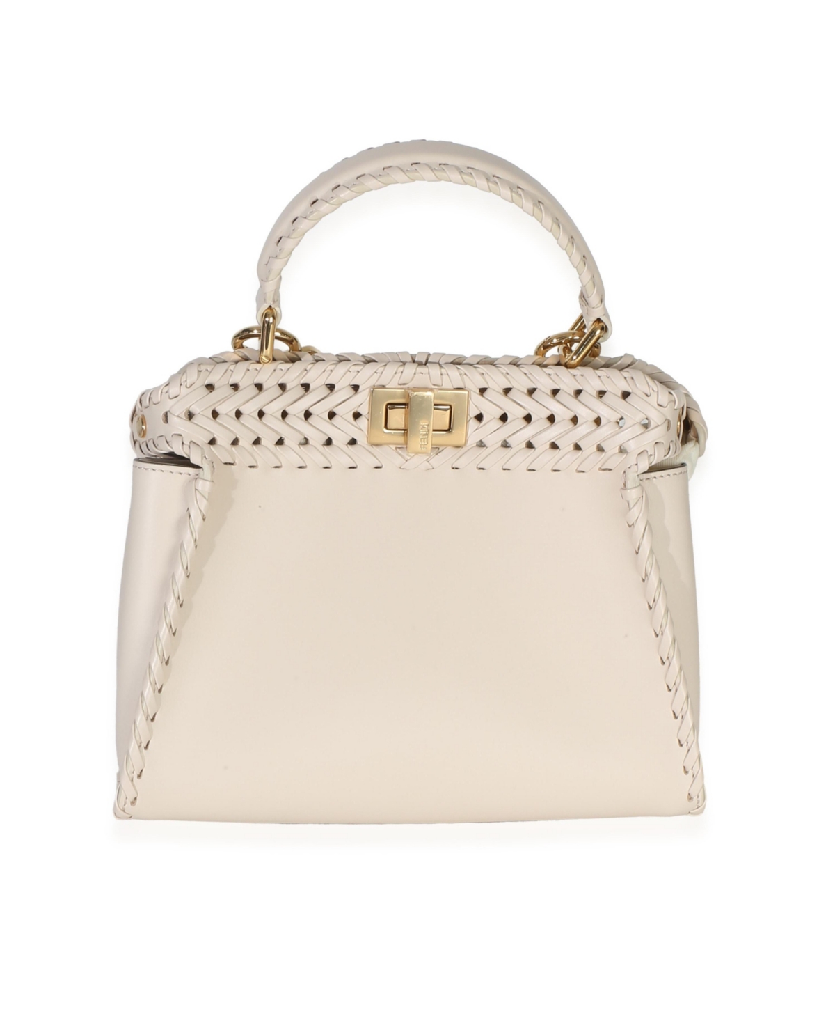 Click here for Pre-Owned Fendi Cream Vitello King Interlace Mini... prices