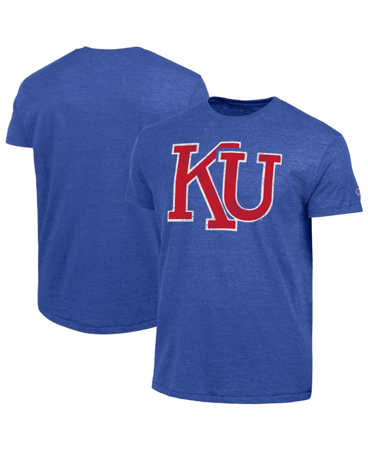 Click here for Champion Mens Royal Kansas Jayhawks Triumph Tri-Bl... prices