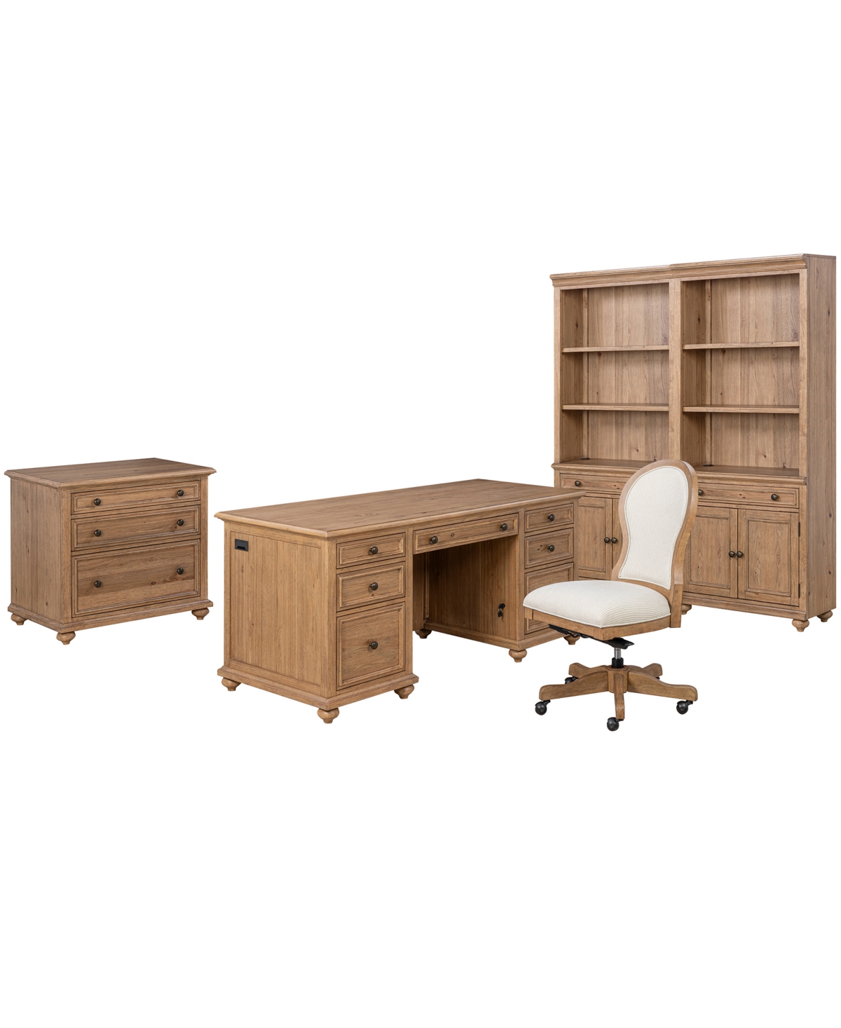 Click here for Willowmere 5-Piece Home Office Set (Executive Desk... prices