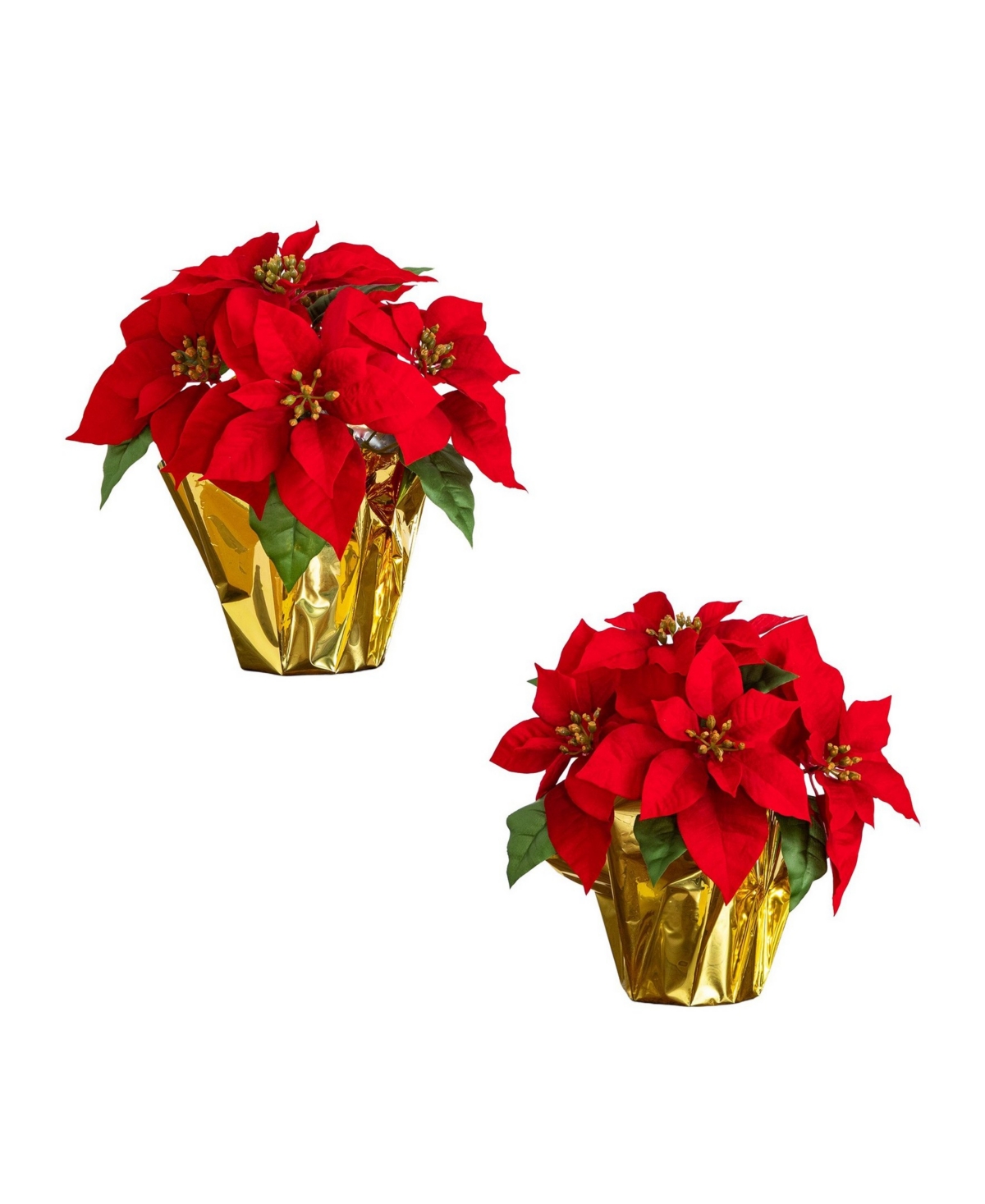 Click here for Nearly Natural 13 Artificial Poinsettia Arrangemen... prices