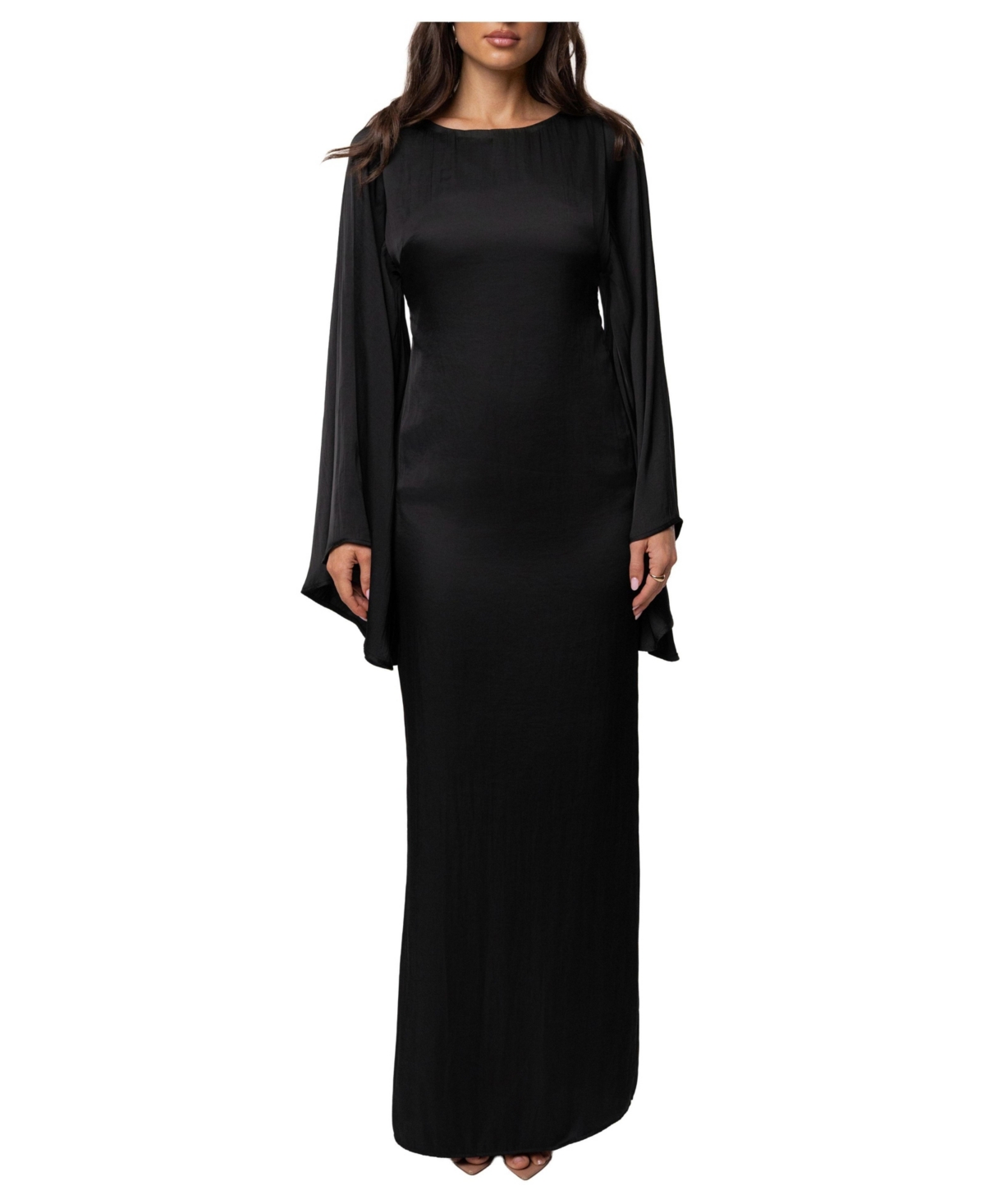 Click here for Jluxlabel Womens Soft Current Bell-Sleeve Cutout-B... prices