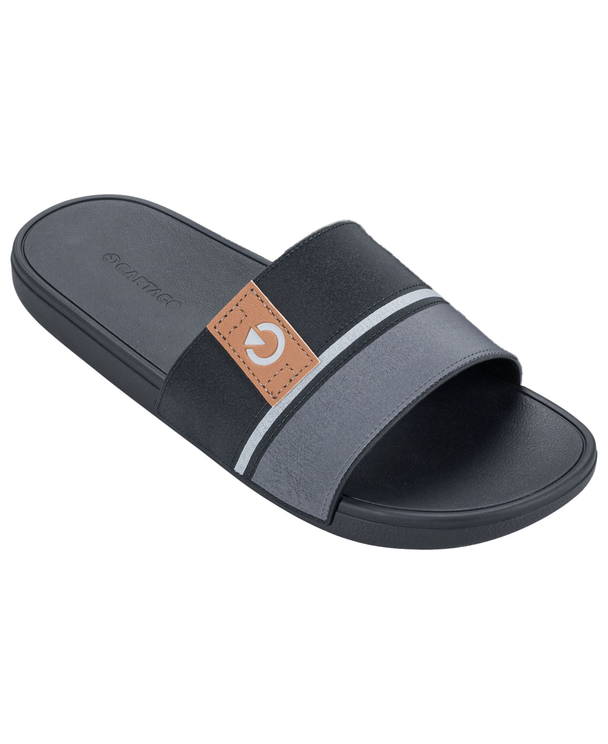 Click here for Cartago Mens Dakar Iii Slide Sandals - Black/Dark... prices