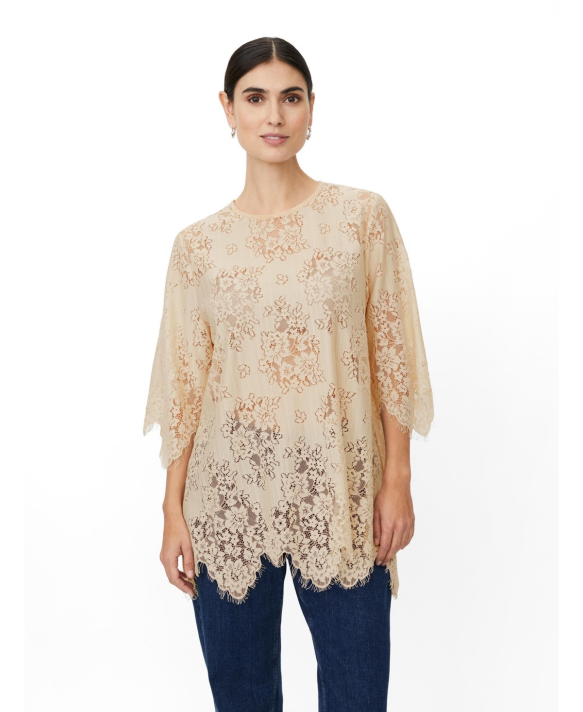 Click here for Masai Copenhagen Womens MaGaldora Lace Tunic Top -... prices