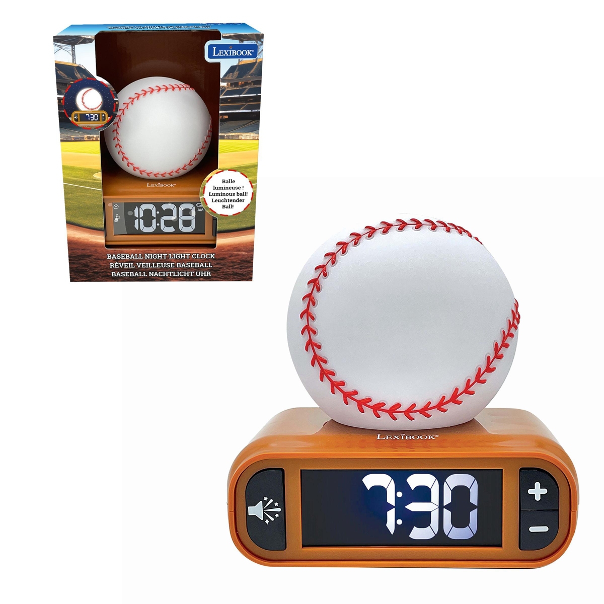Click here for Lexibook   Baseball  Baseball Nightlight Alarm Clo... prices