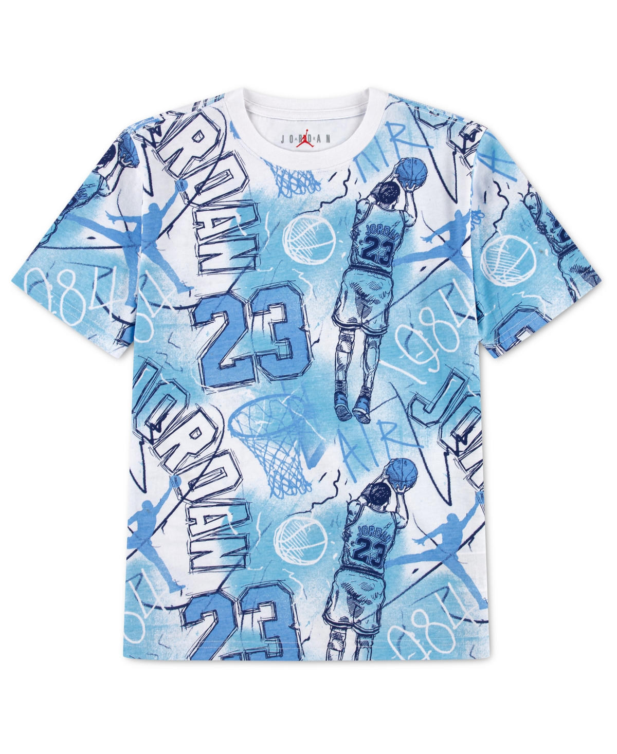 Click here for Jordan Boys 8-20 Notebook Doodle Printed Short-Sle... prices