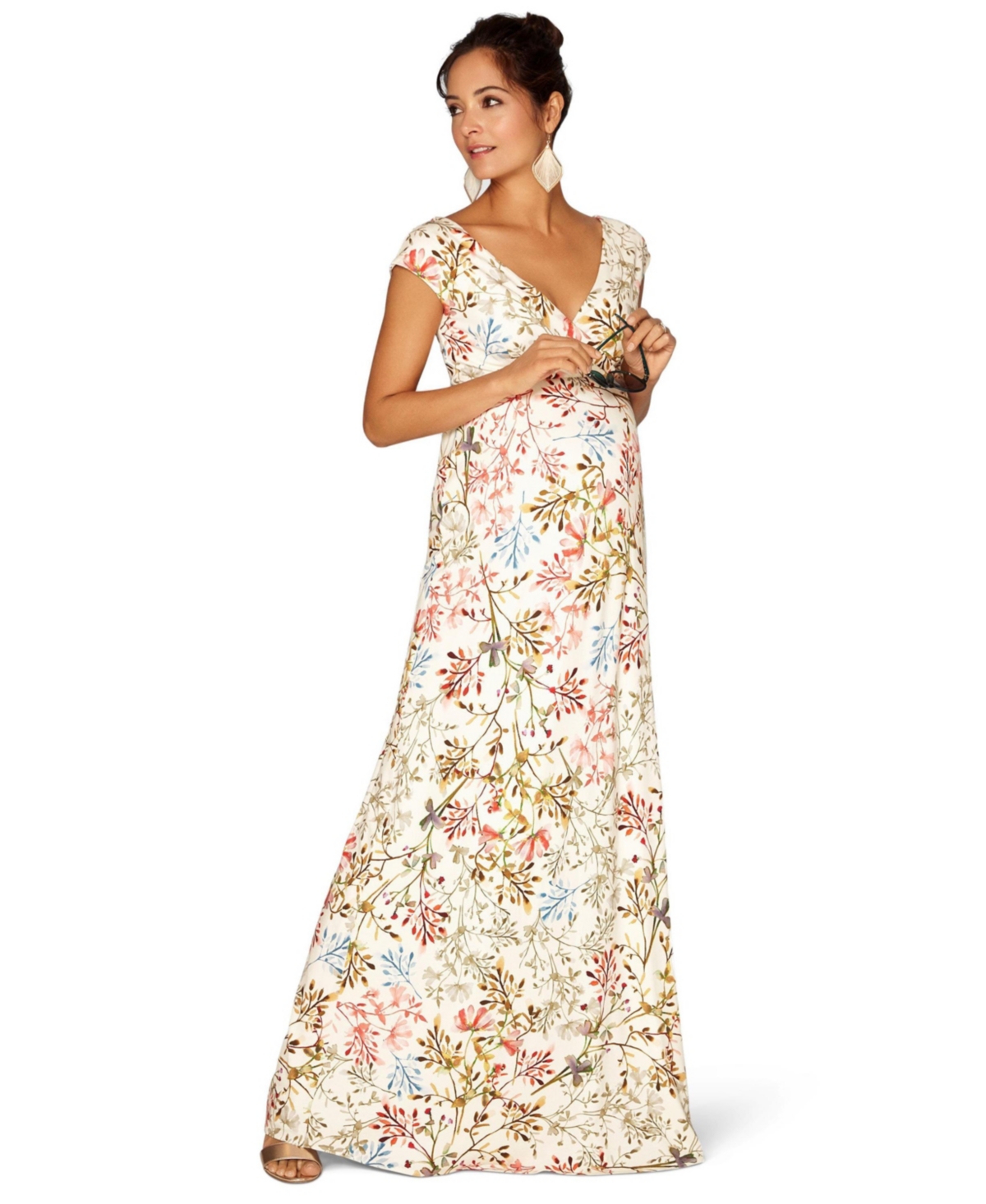 Click here for Tiffany Rose Maternity Alana Maxi Floral-Print V-N... prices