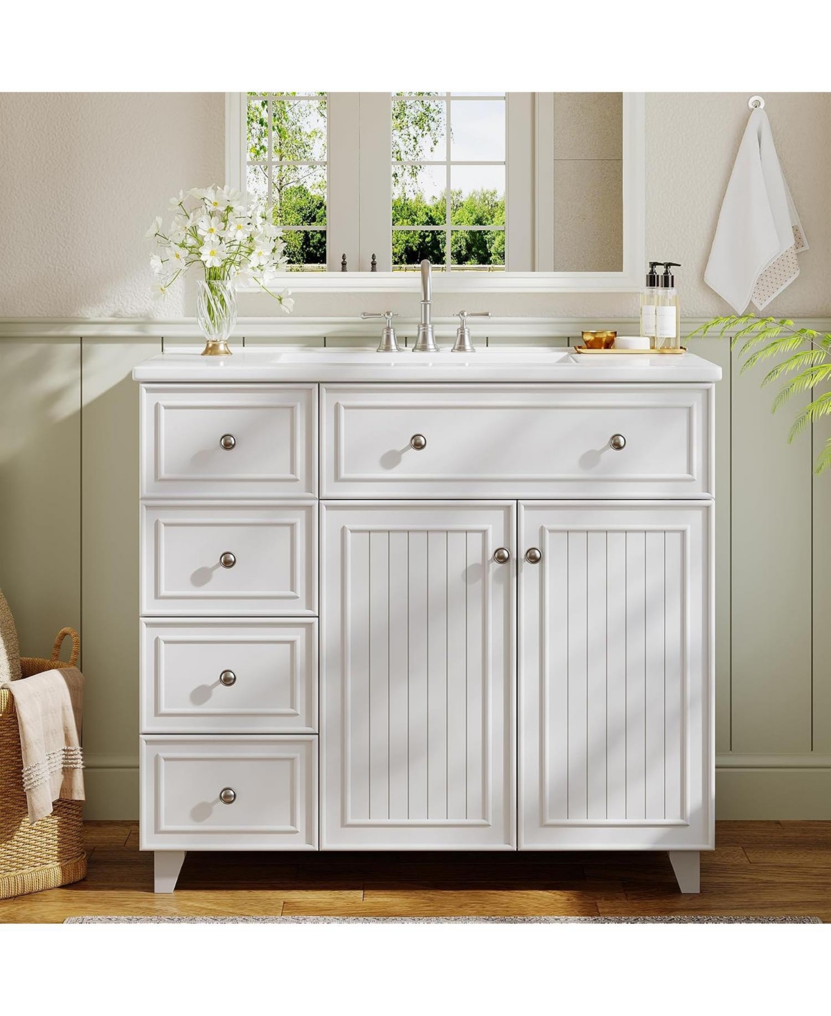 Click here for Tribesigns 36 Bathroom Vanity with Sink  Modern Ba... prices