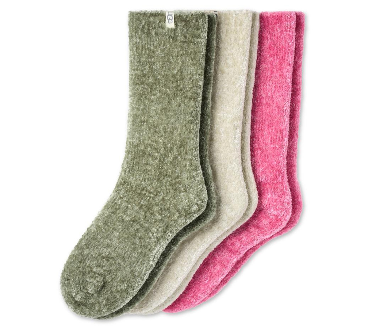 Click here for Ugg Womens 3-Pack Leda Sparkle Cozy Crew Socks - V... prices