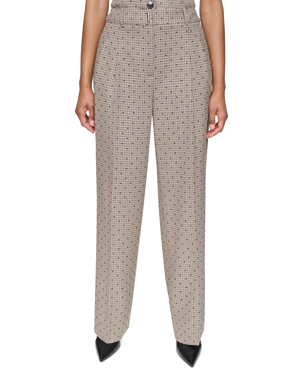 Click here for Dkny Womens High-Rise Straight-Leg Full-Length Pan... prices