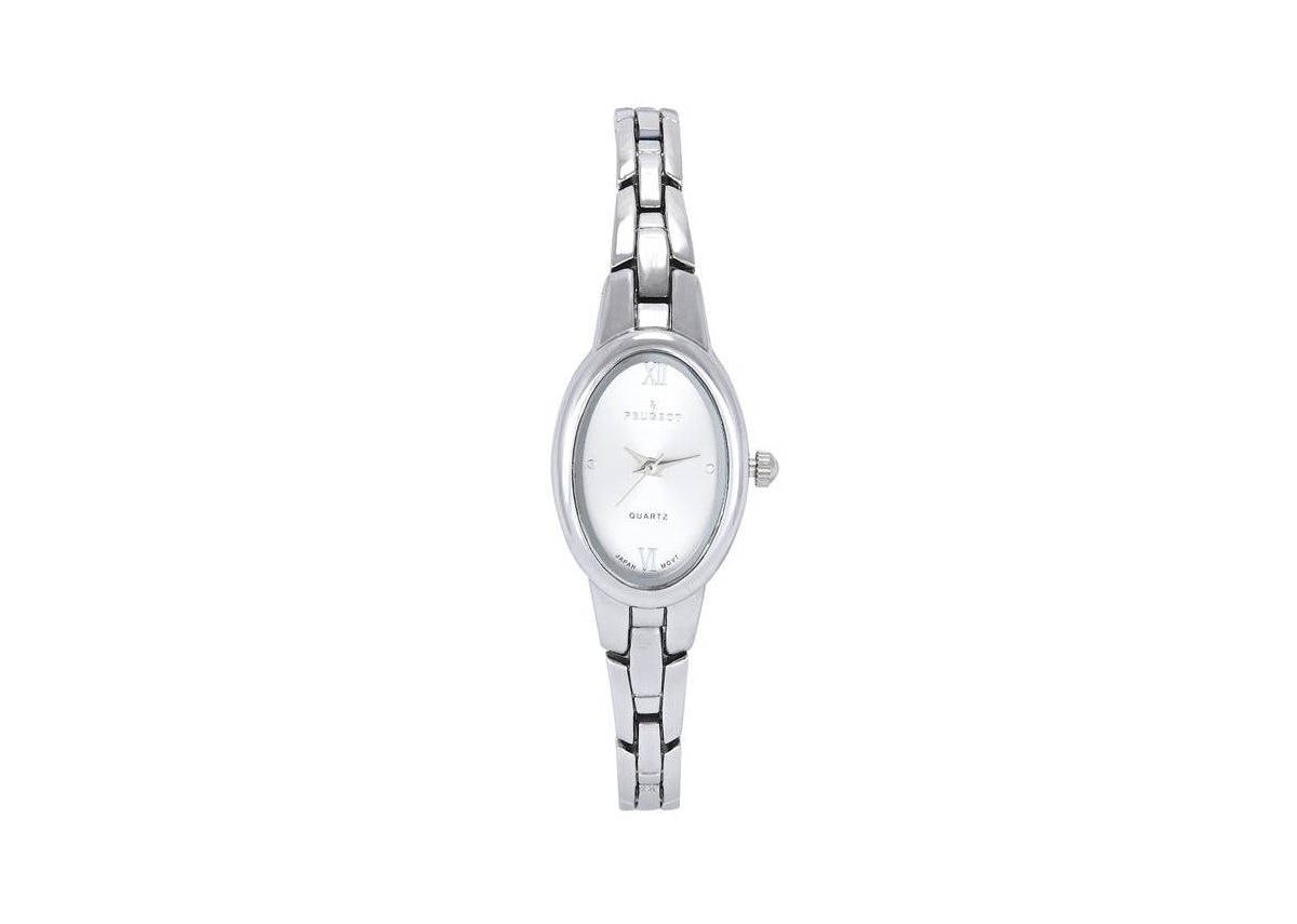 Click here for Peugeot Womens Silver 30x25mm Oval Dial Link Brace... prices