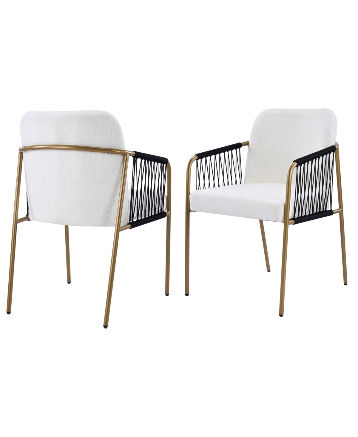 Click here for Boyel Living 2-Piece Modern Glam Dining Chairs  Me... prices