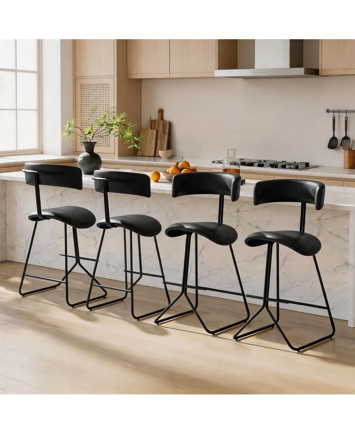 Click here for gaomon 26 Inch Bar Stools Set of 4  Upholstered Ba... prices