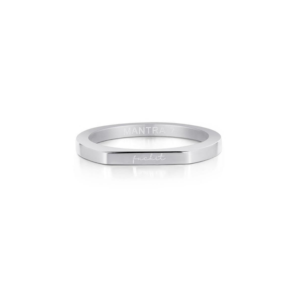 Click here for Mantra fckit - Statement Ring - Silver prices