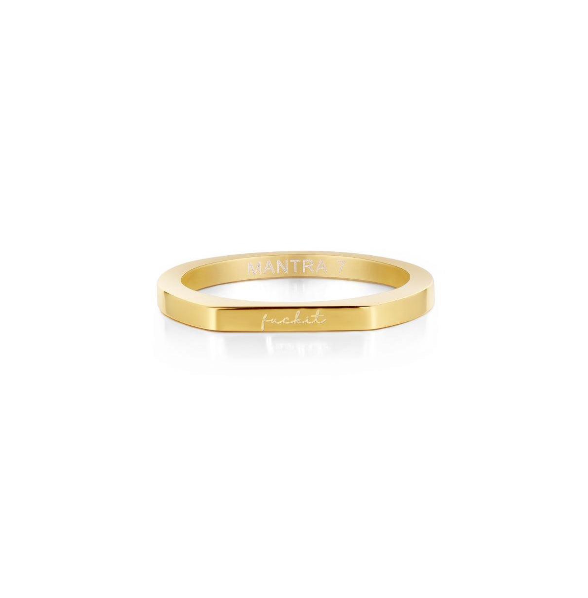 Click here for Mantra fckit - Statement Ring - Yellow gold prices