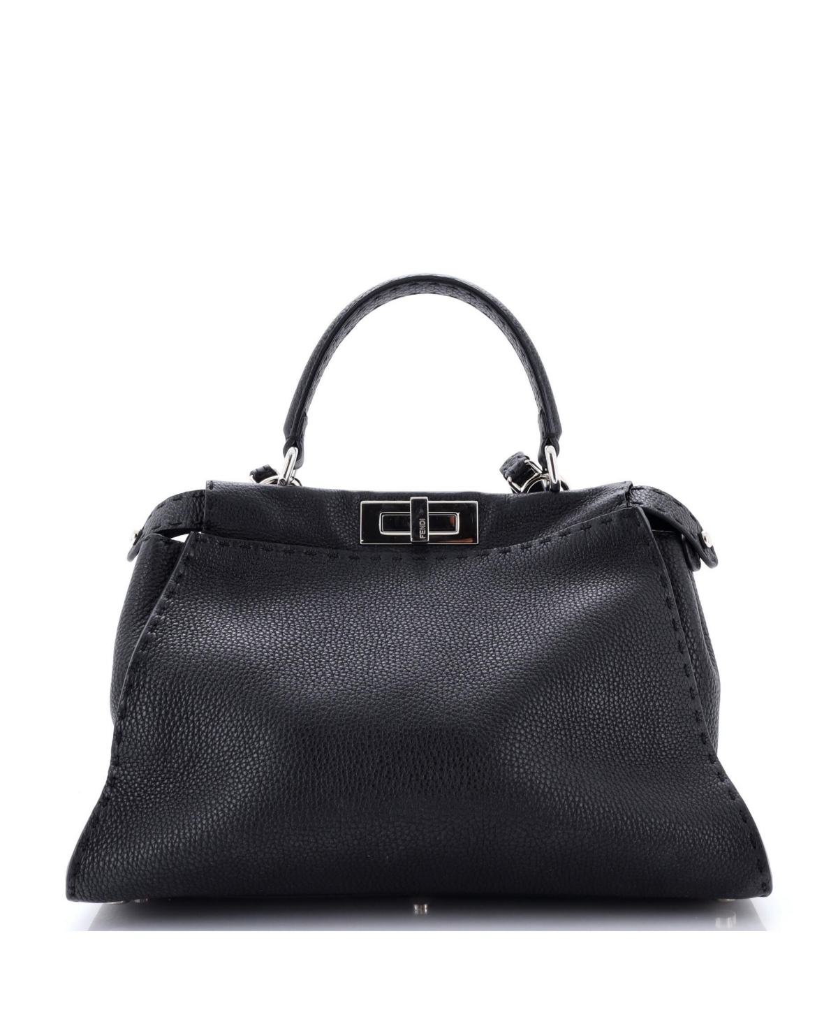 Click here for Pre-Owned Fendi Regular Selleria Peekaboo Bag Rigi... prices