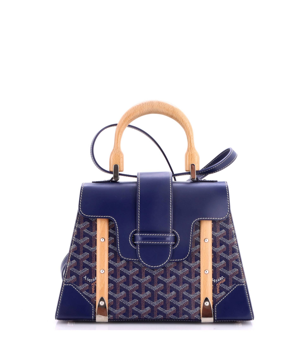 Click here for Pre-Owned Goyard Pm Saigon Top Handle Bag Coated C... prices