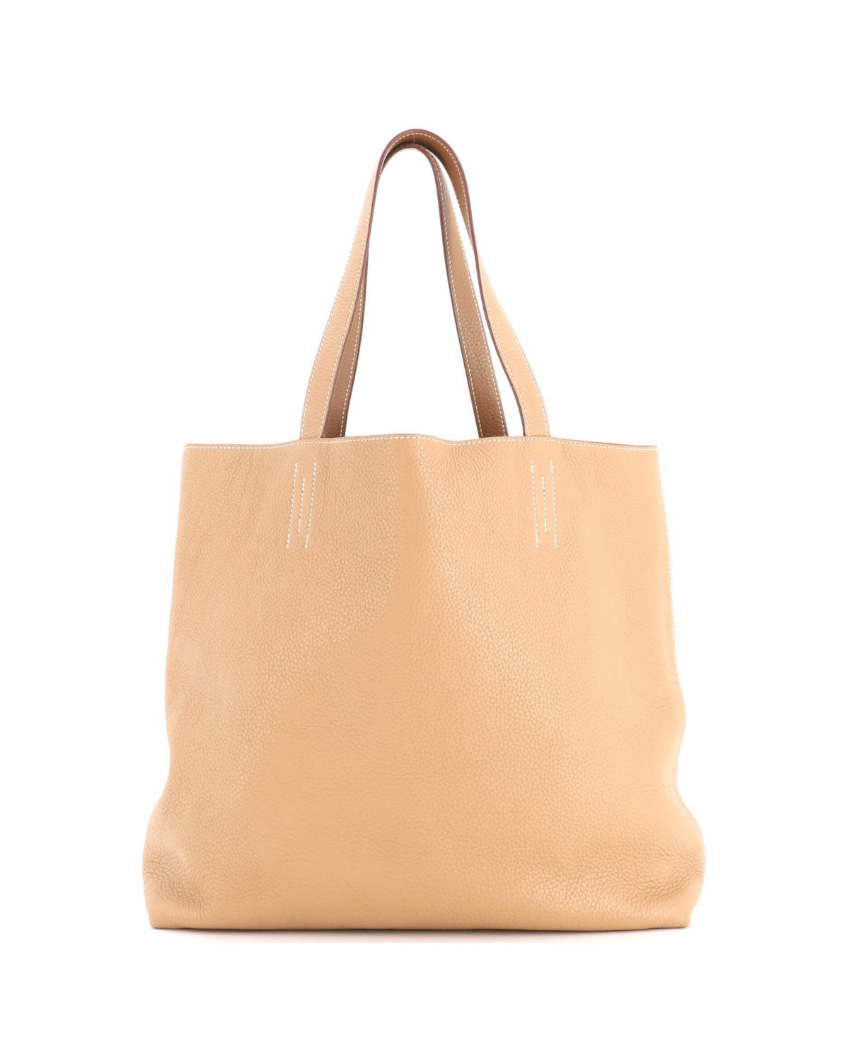 Click here for Pre-Owned Hermes 45 Double Sens Tote Clemence - Br... prices