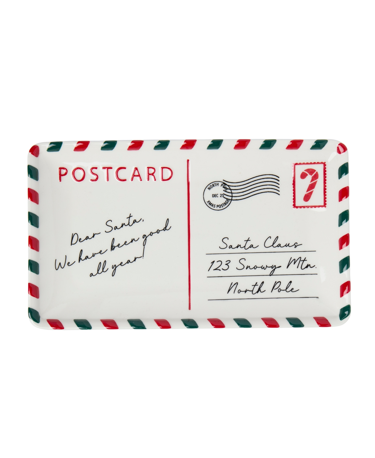 Click here for Haven Holiday North Pole Cookies Santa Serving Pla... prices
