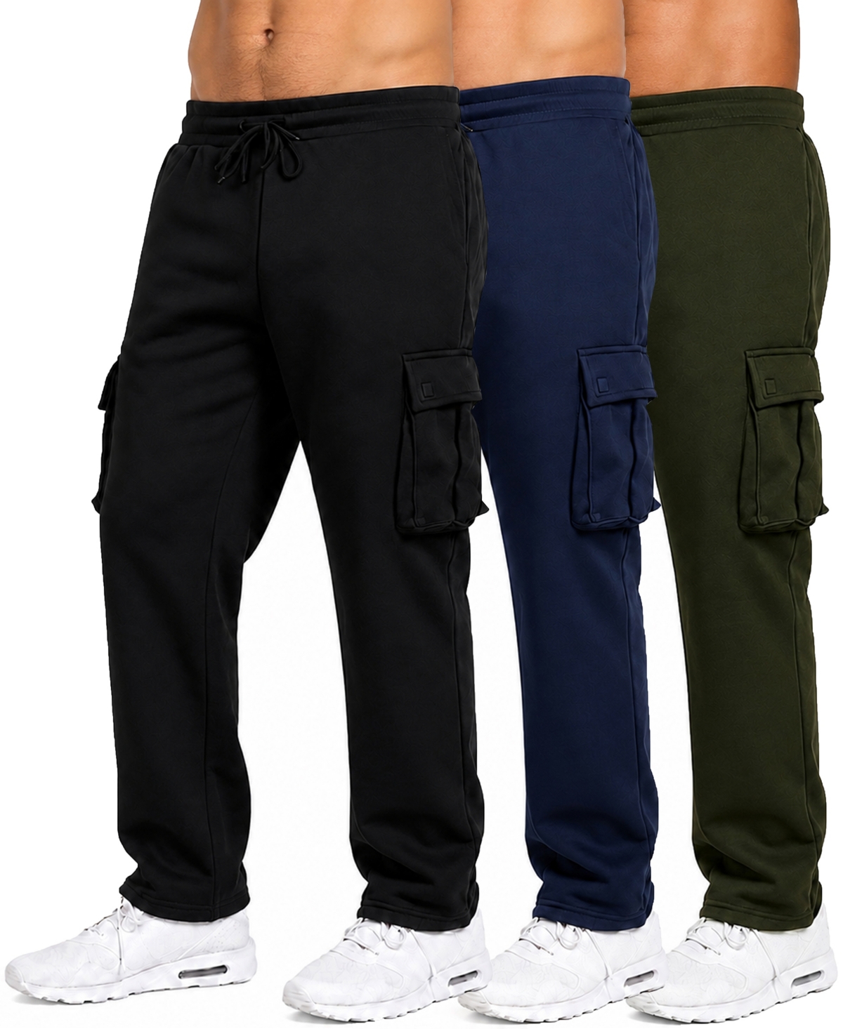 Click here for Blue Ice Mens Fleece-lined Cargo Sweatpants  3-Pie... prices