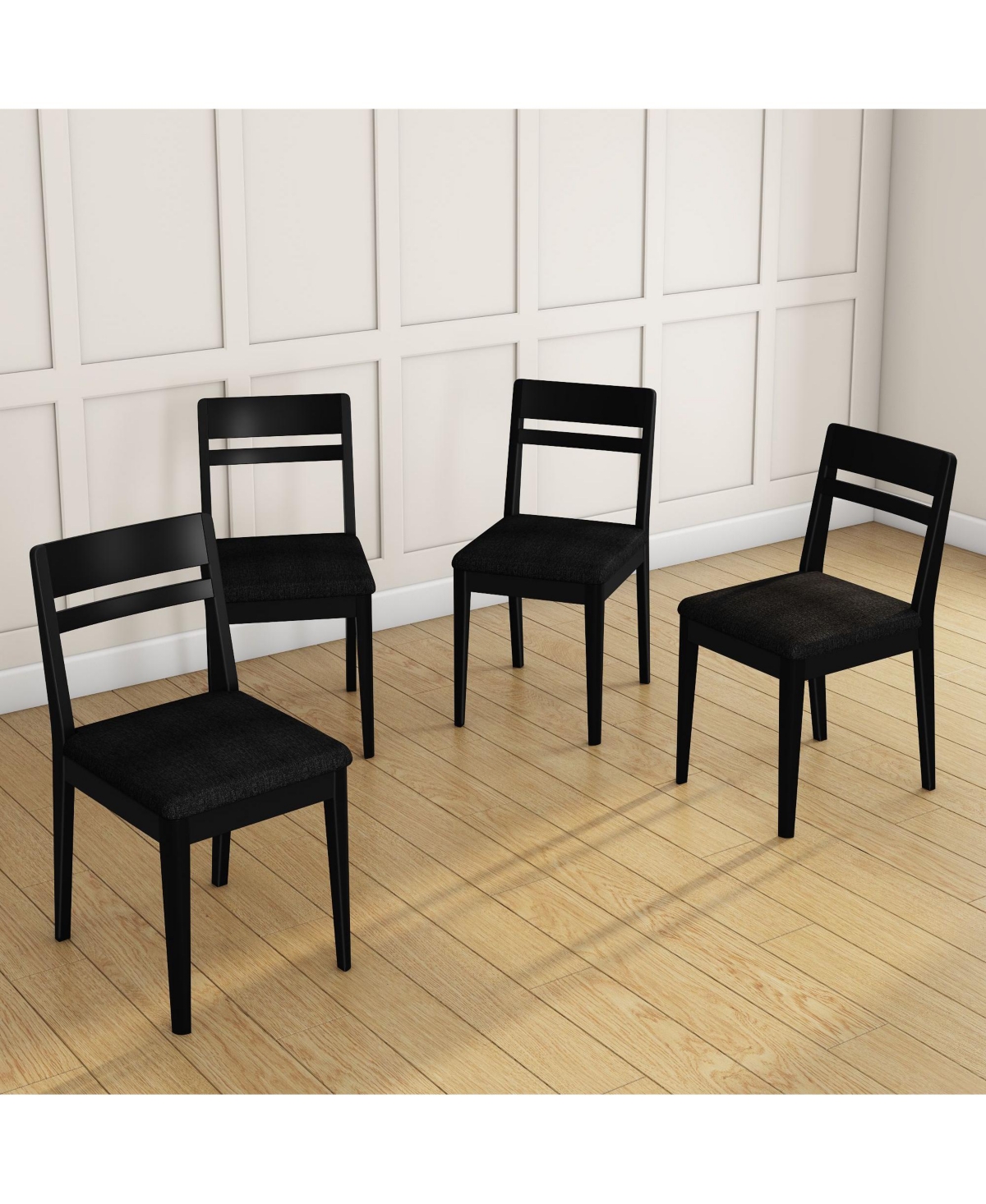 Click here for Grain & Grove Crew 4 piece Upholstered Dining Chai... prices