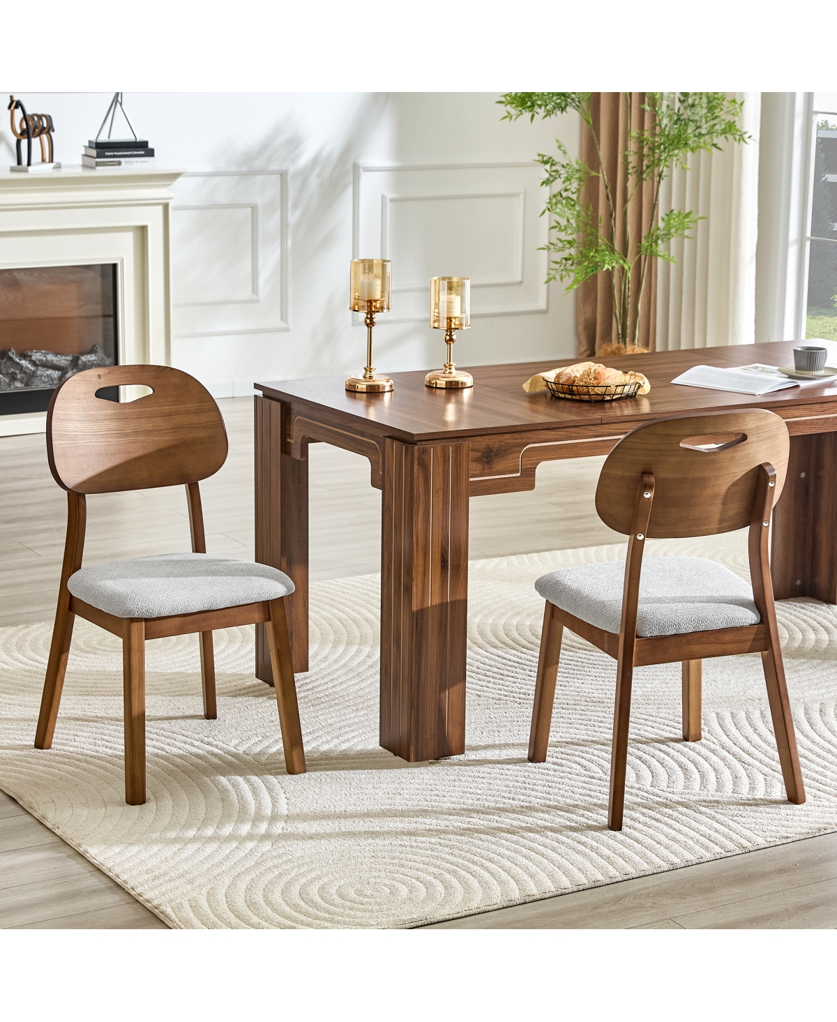 Click here for Streamdale Furniture 2 Solid Wood Dining Chairs wi... prices