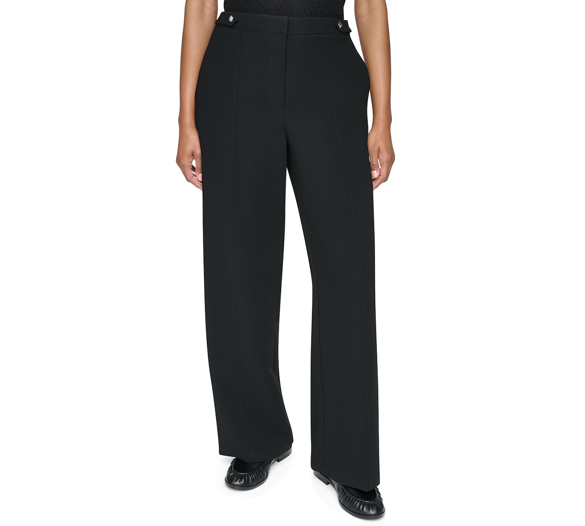 Click here for Dkny Womens High-Rise Straight-Leg Full-Length Pan... prices