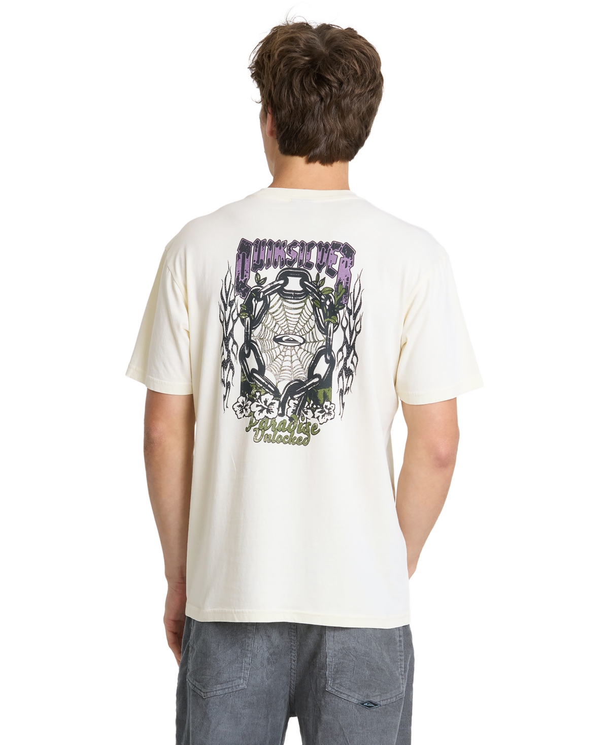 Click here for Quiksilver Mens Unlocked Pigment Dye T-Shirt - Sil... prices