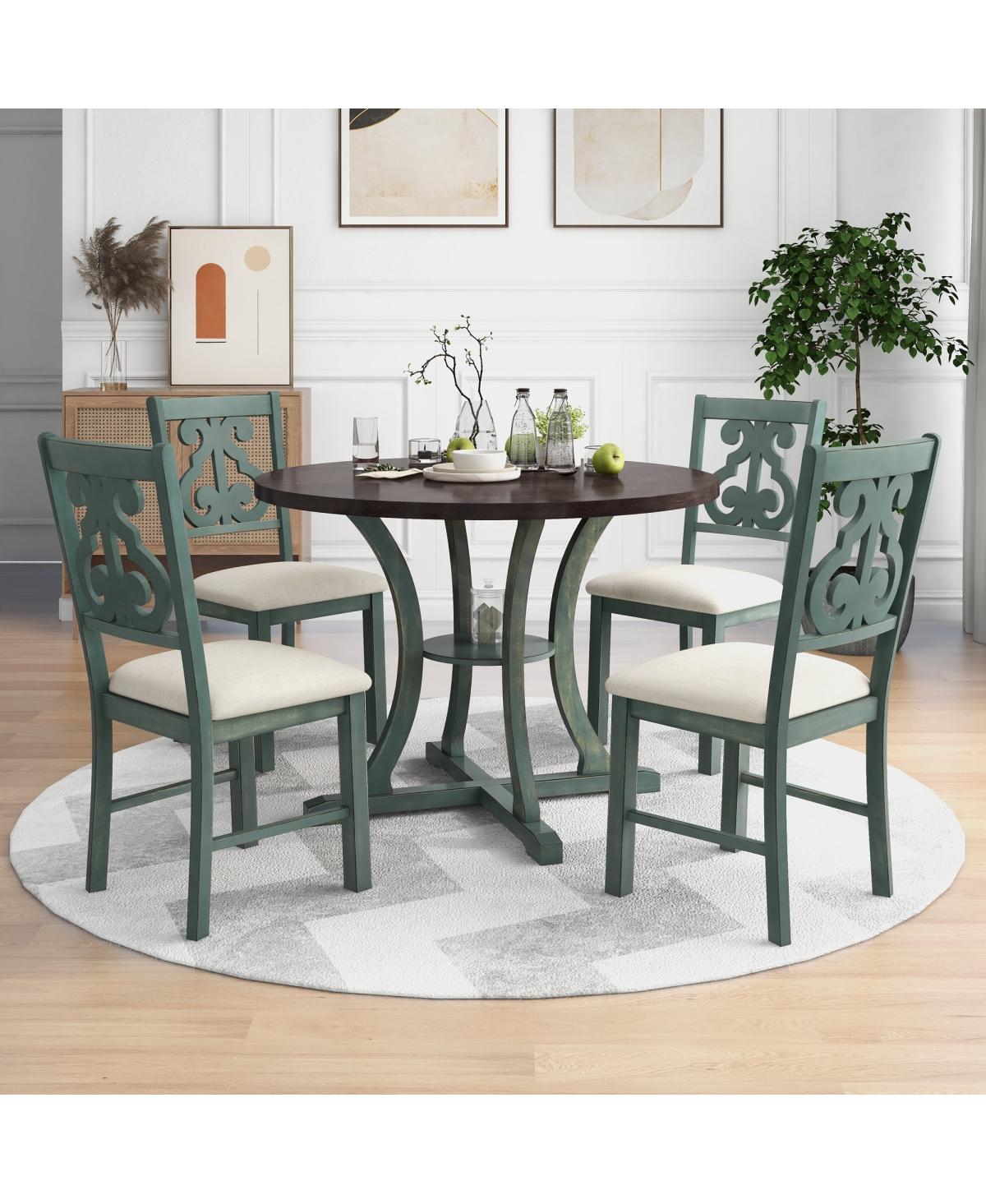 Click here for Streamdale Furniture 5-Piece Round Dining Table Se... prices