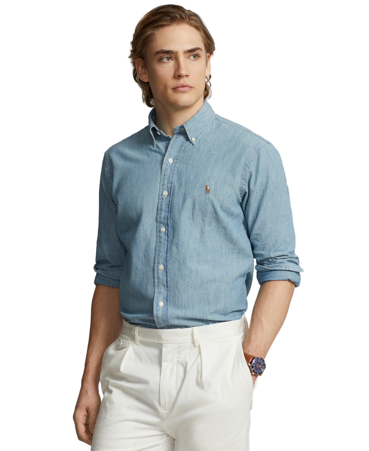 Click here for Polo Ralph Lauren Mens Long Sleeve Classic-Fit Cha... prices