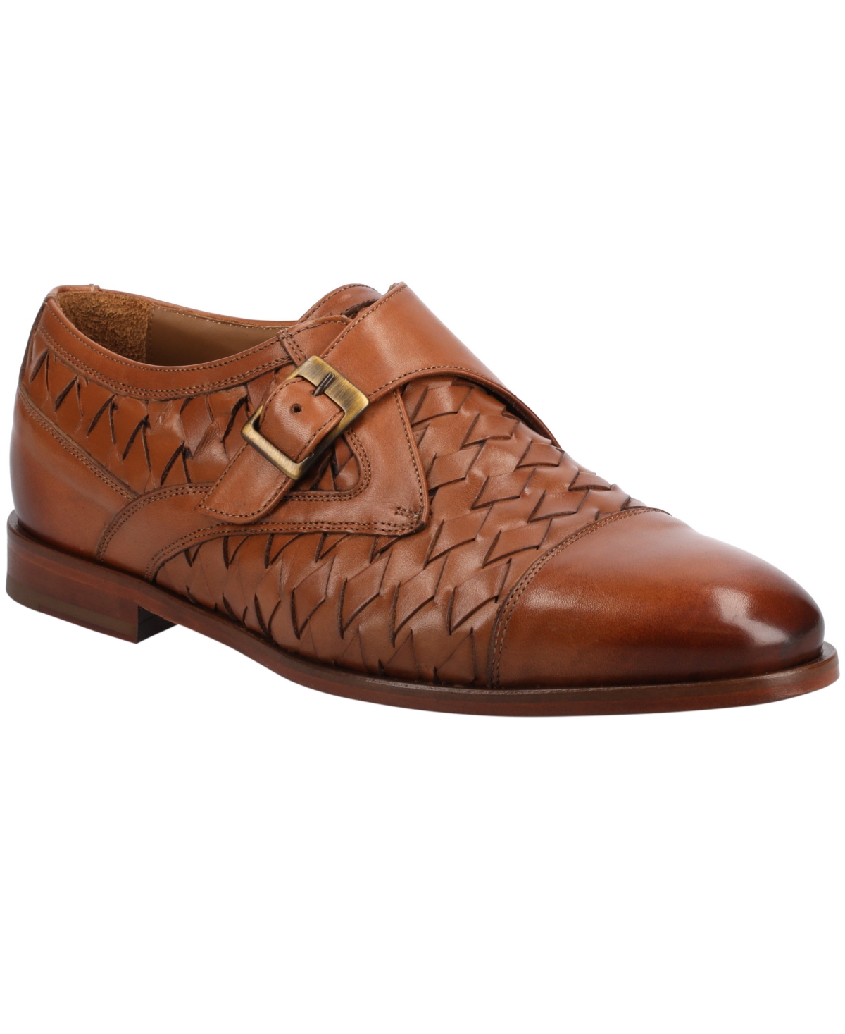 Click here for Taft Mens Jack Monk Strap Dress Shoes - Brown Wove... prices