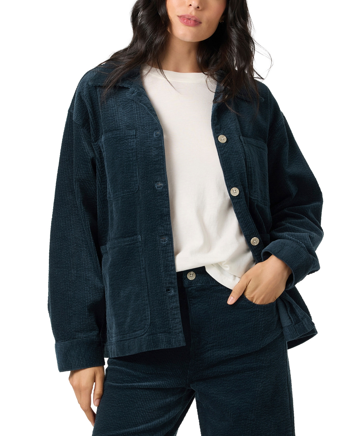 Click here for ONeill Womens Longford Shacket Button-Front Collar... prices