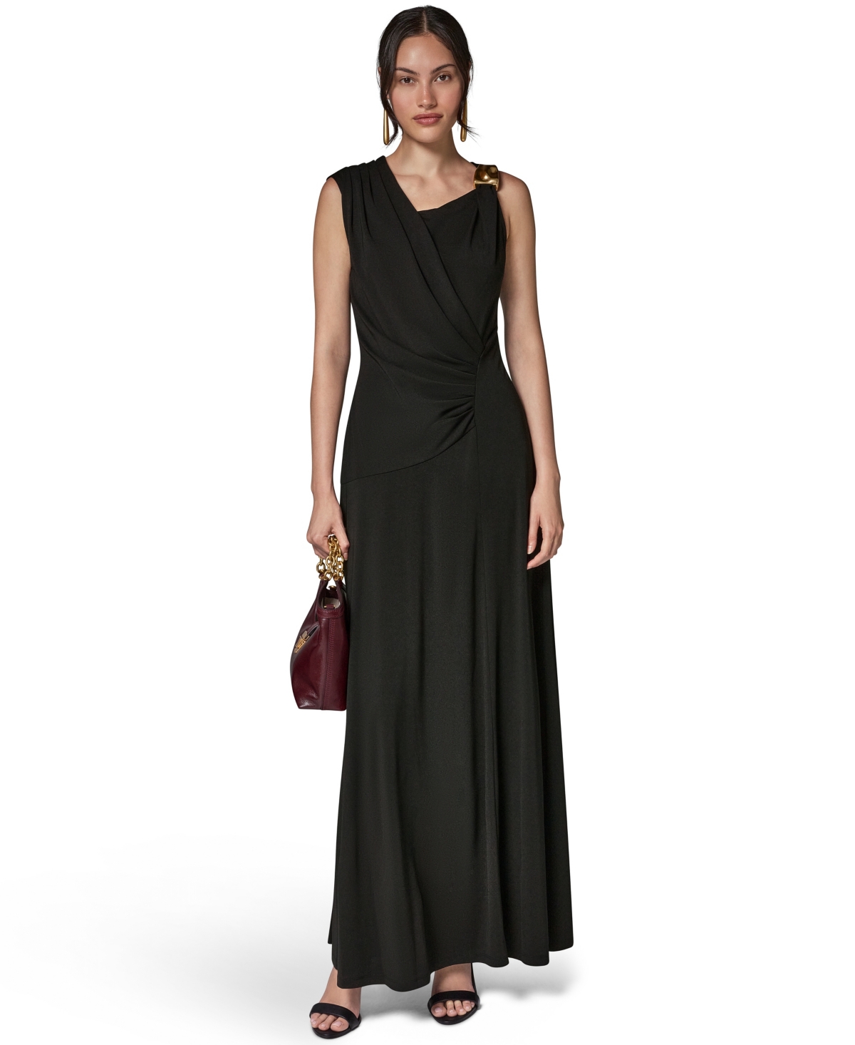 Click here for Donna Karan New York Womens Asymmetrical Neck Drap... prices