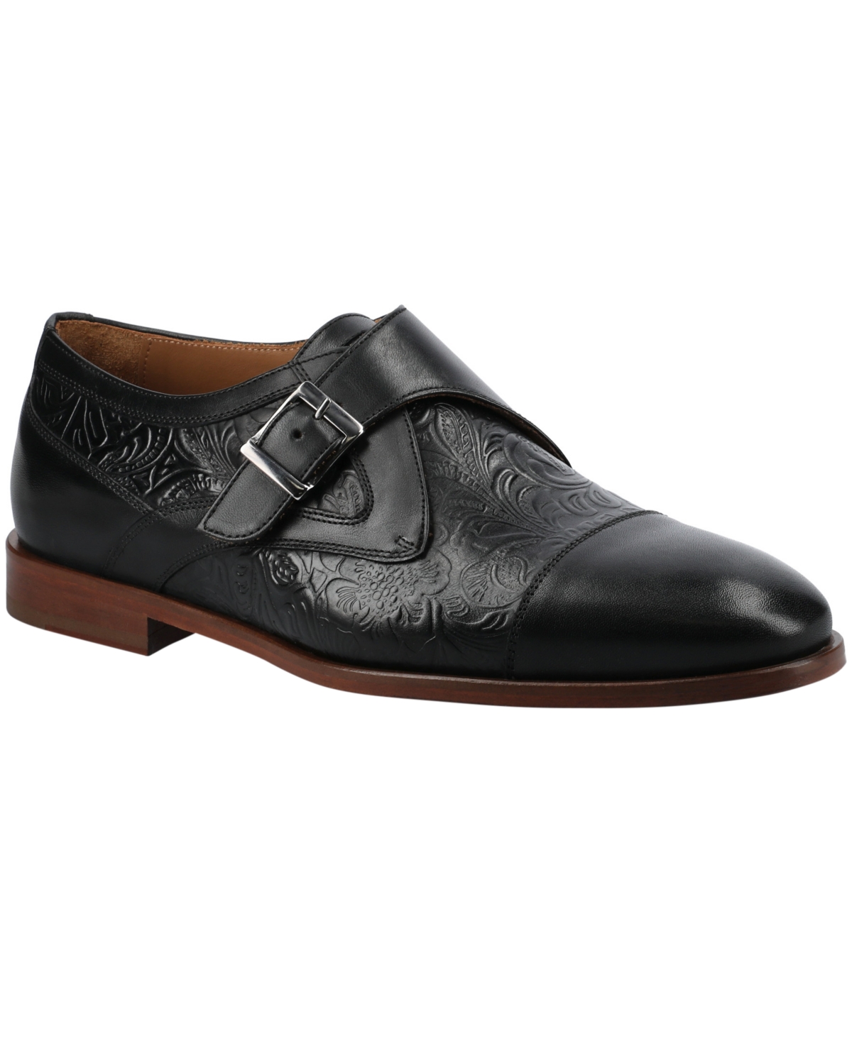 Click here for Taft Mens Jack Monk Strap Dress Shoes - Black prices