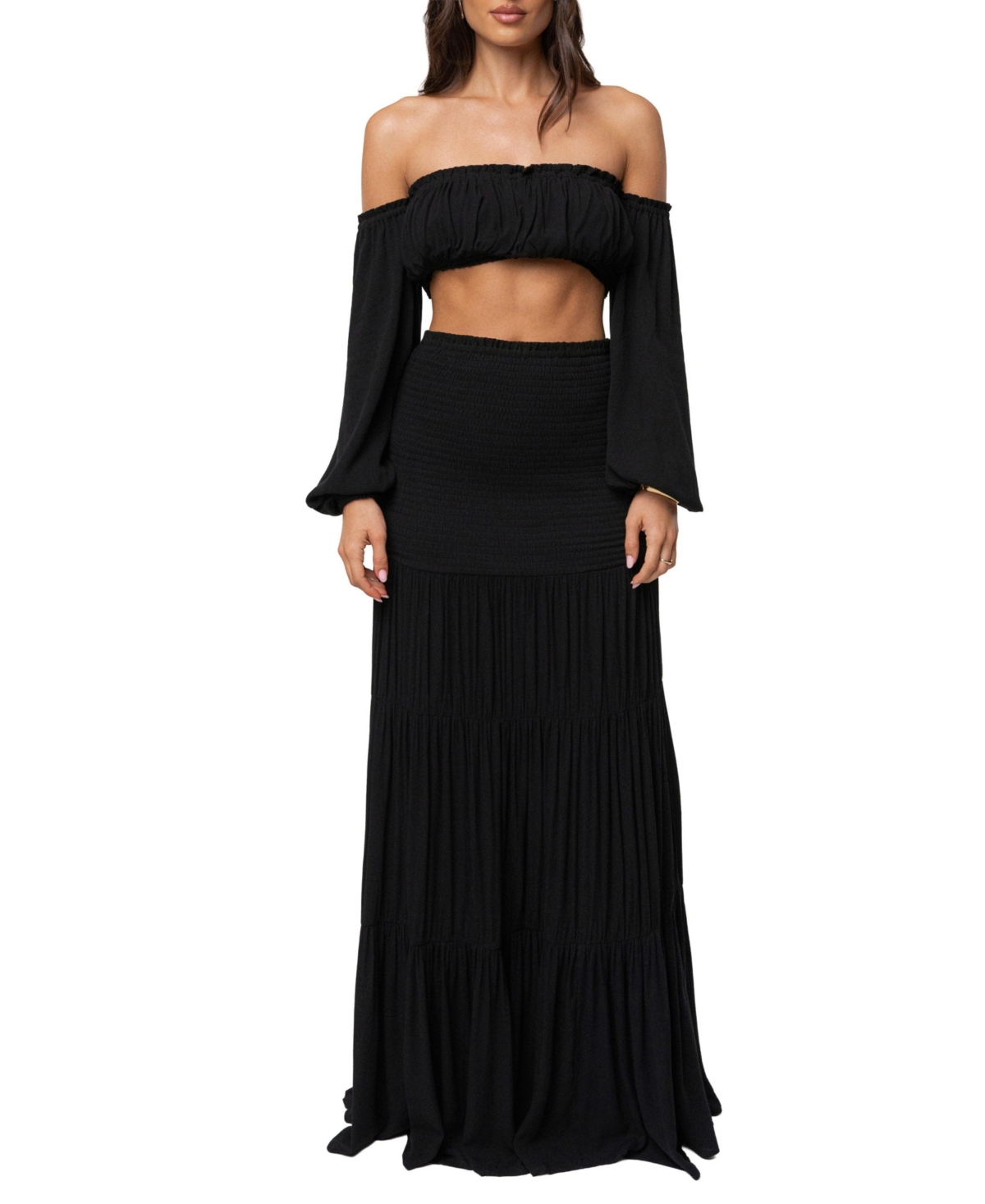 Click here for Jluxlabel Womens Solana Skirt Set - Black prices