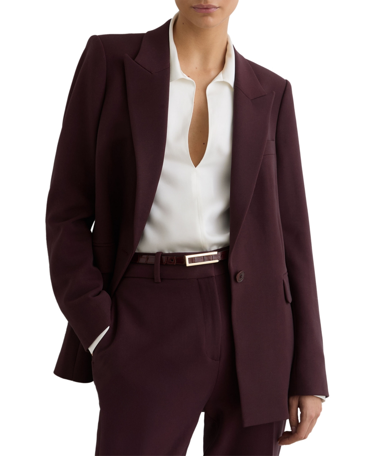 Click here for Reiss Petite Gabi Tailored Single Breasted Suit Bl... prices