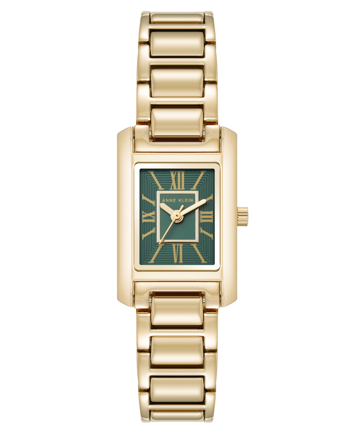Click here for Anne Klein Womens Quartz Rectangle Gold-Tone Alloy... prices