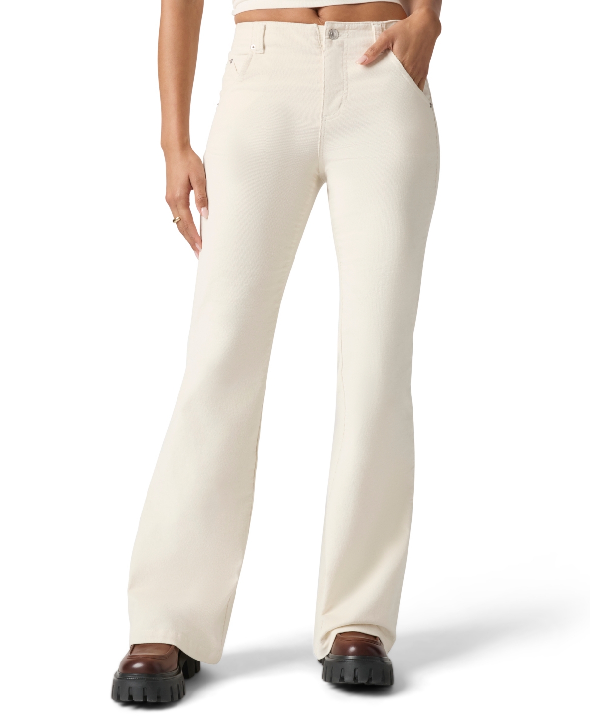 Click here for Florence By Mills Juniors Full-Length Corduroy Fla... prices
