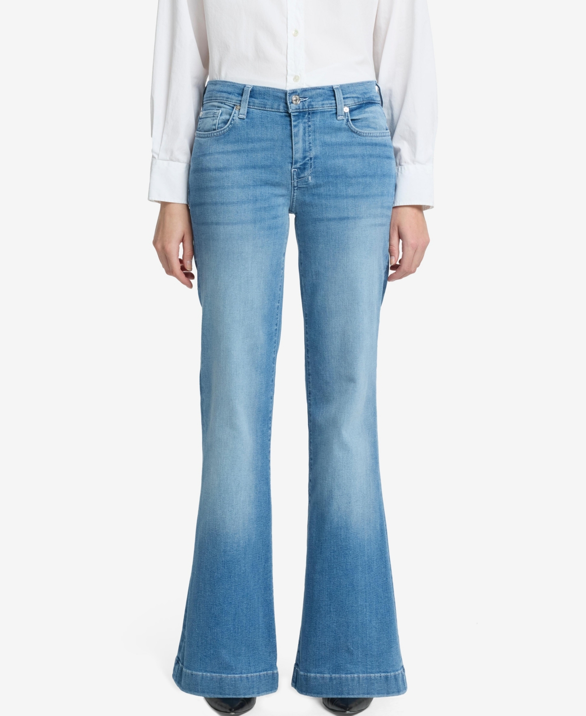 Click here for 7 For All Mankind Womens Dojo Tailorless Mid-Rise... prices