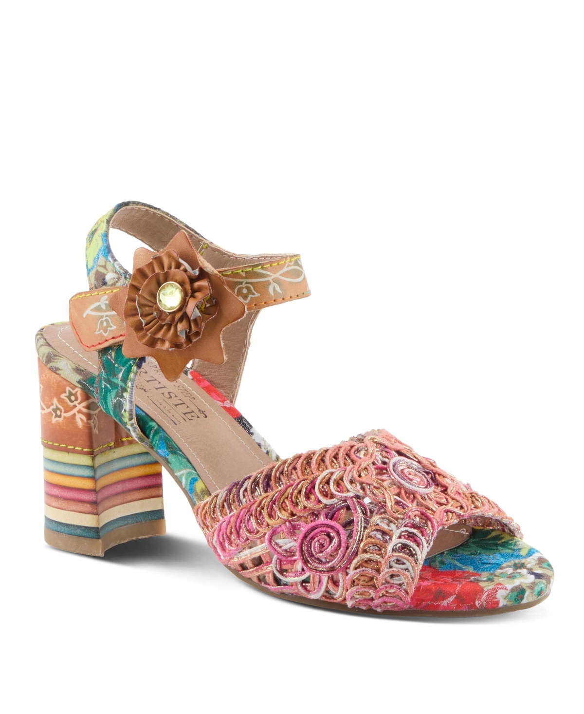 Click here for LArtiste Womens Cosmopleze Strappy Sandal with Kni... prices