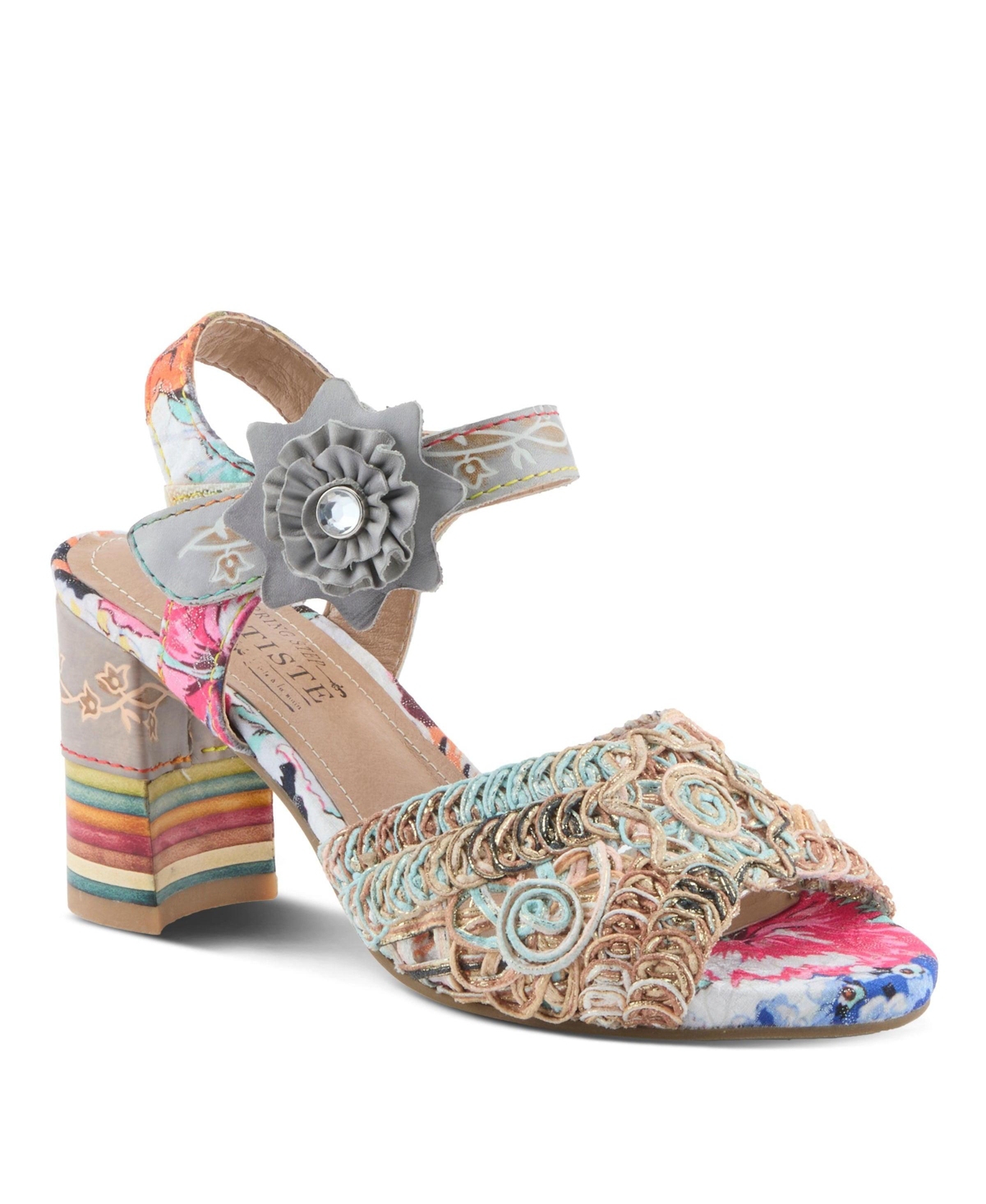 Click here for LArtiste Womens Cosmopleze Strappy Sandal with Kni... prices