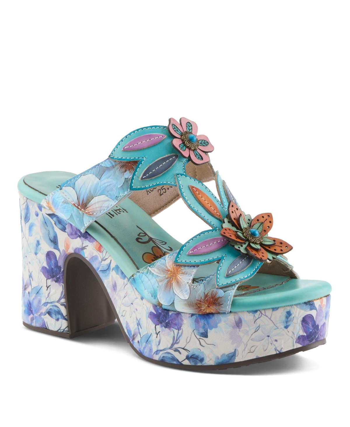 Click here for LArtiste Womens Balloffire Platform Slide with Flo... prices