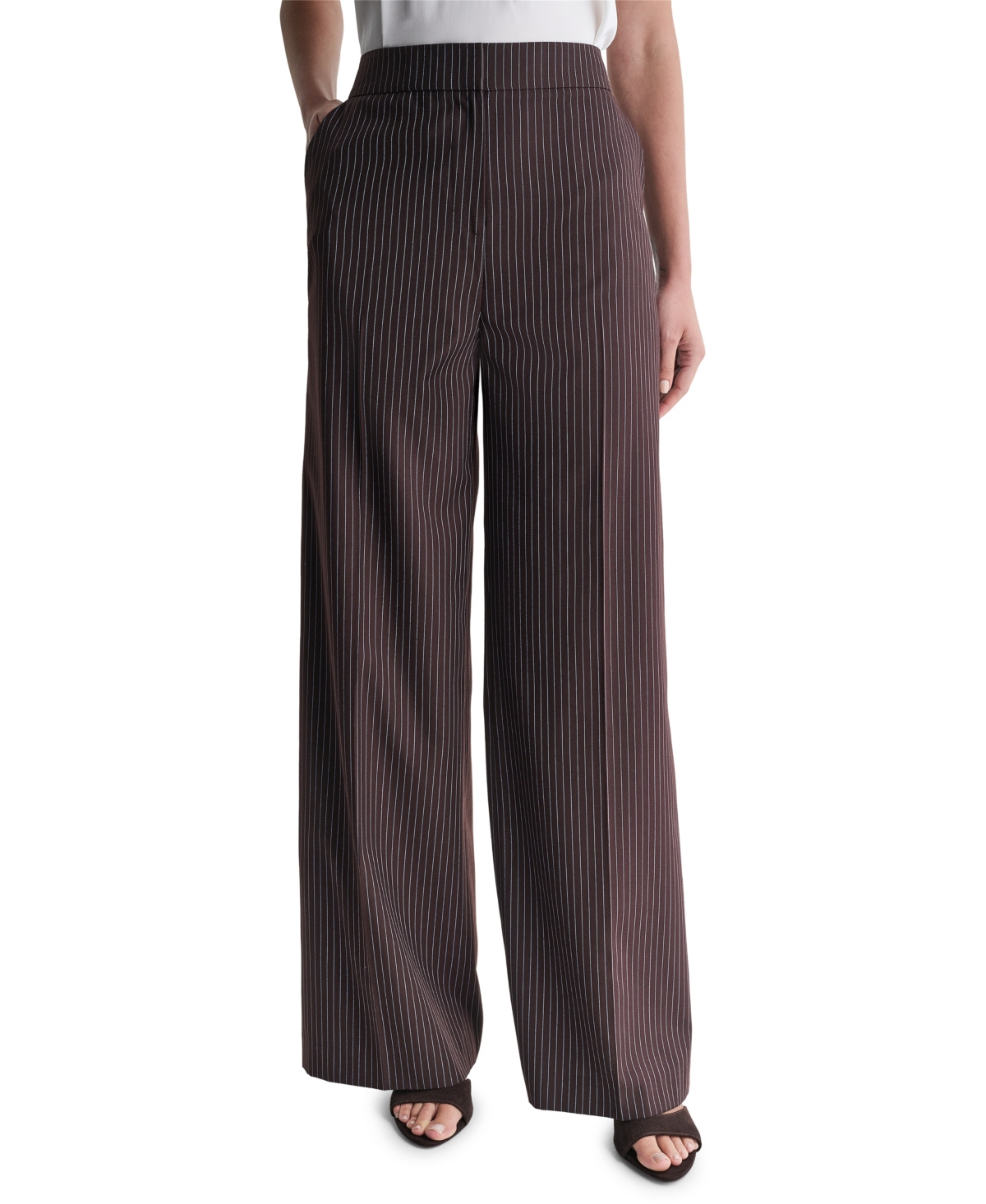 Click here for Bcbg Womens High-Rise Wide-Leg Full-Length Pants -... prices