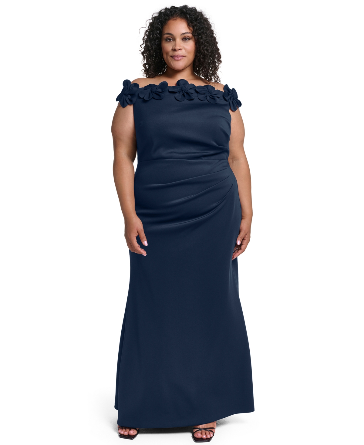 Click here for Eliza J Plus Size Off-The-Shoulder Sleeveless Ball... prices