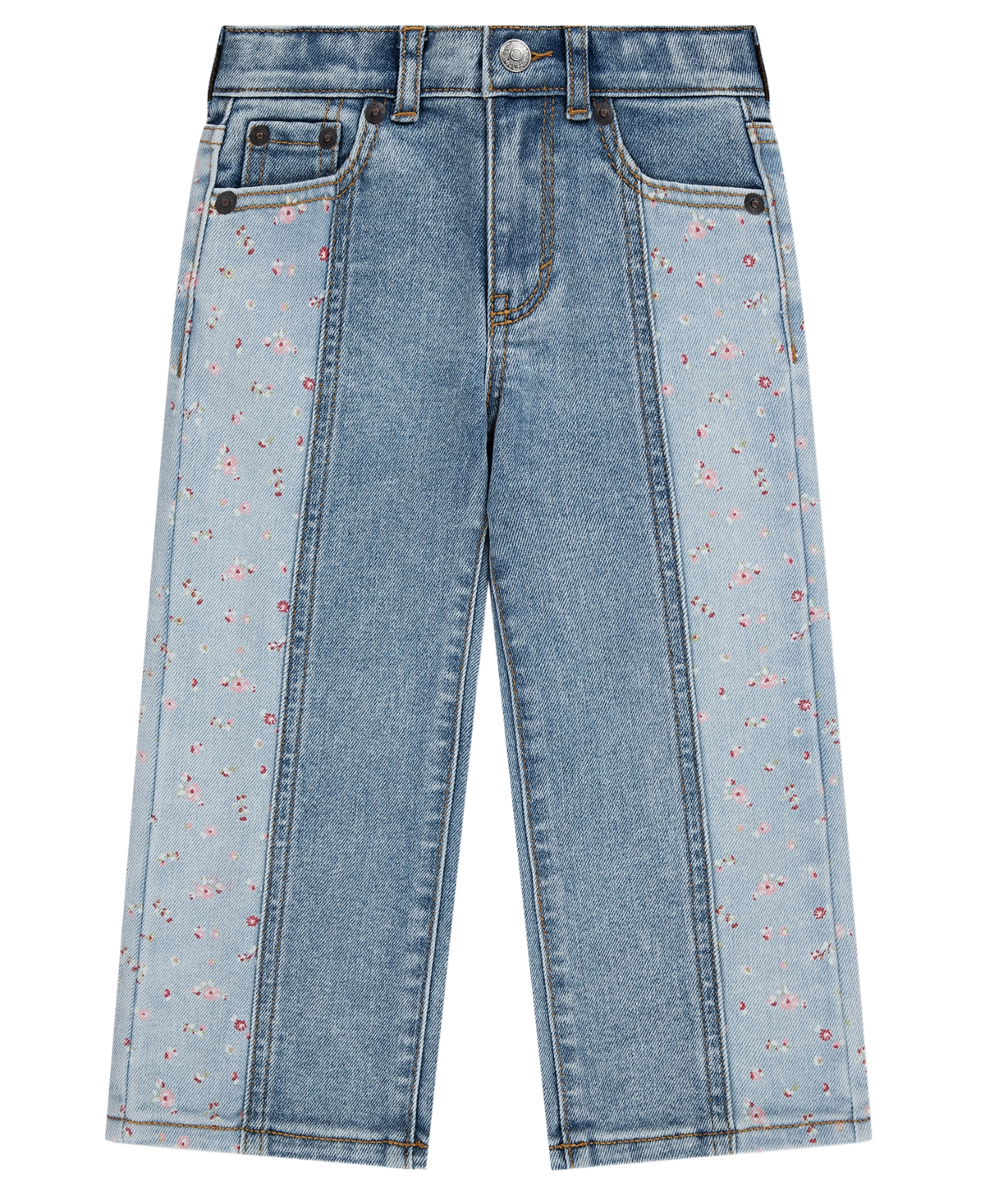 Click here for Levis Toddler Girls 2T-4T Wide Leg Colorblock Pant... prices