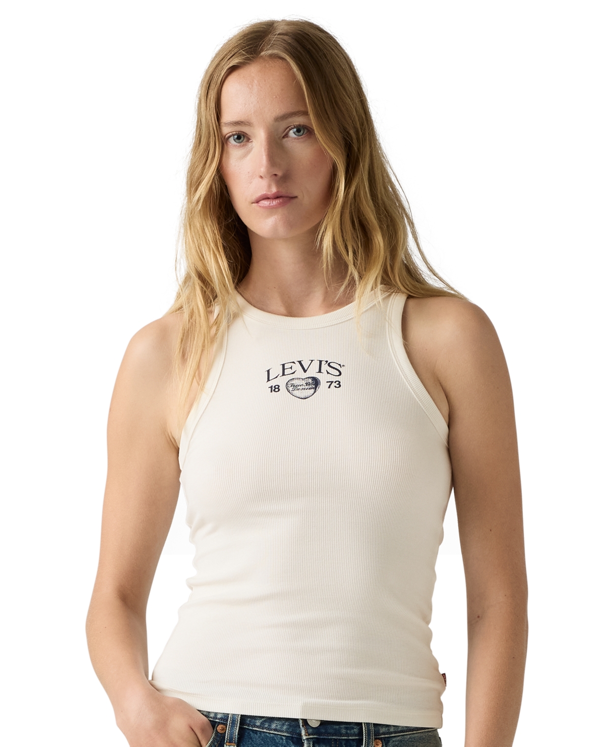 Click here for Levis Womens Graphic Hayes Racer Sleeveless Tank T... prices