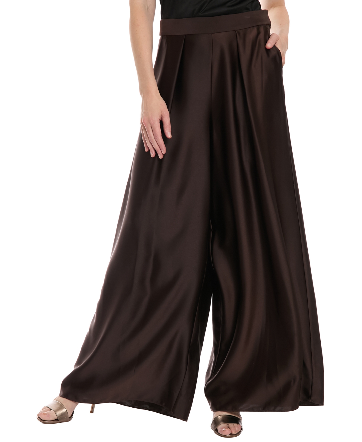 Click here for Muse Womens Wide-Leg Pants - Java prices