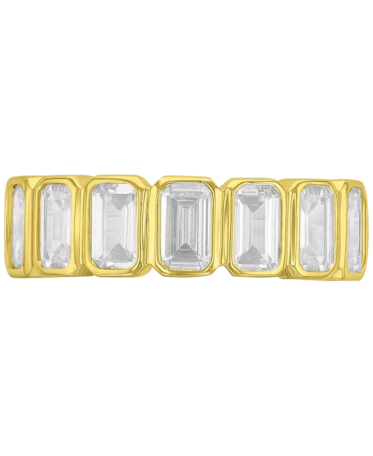 Click here for Macys 14k Gold-Plated Minimalist Bezel Fashion Rin... prices