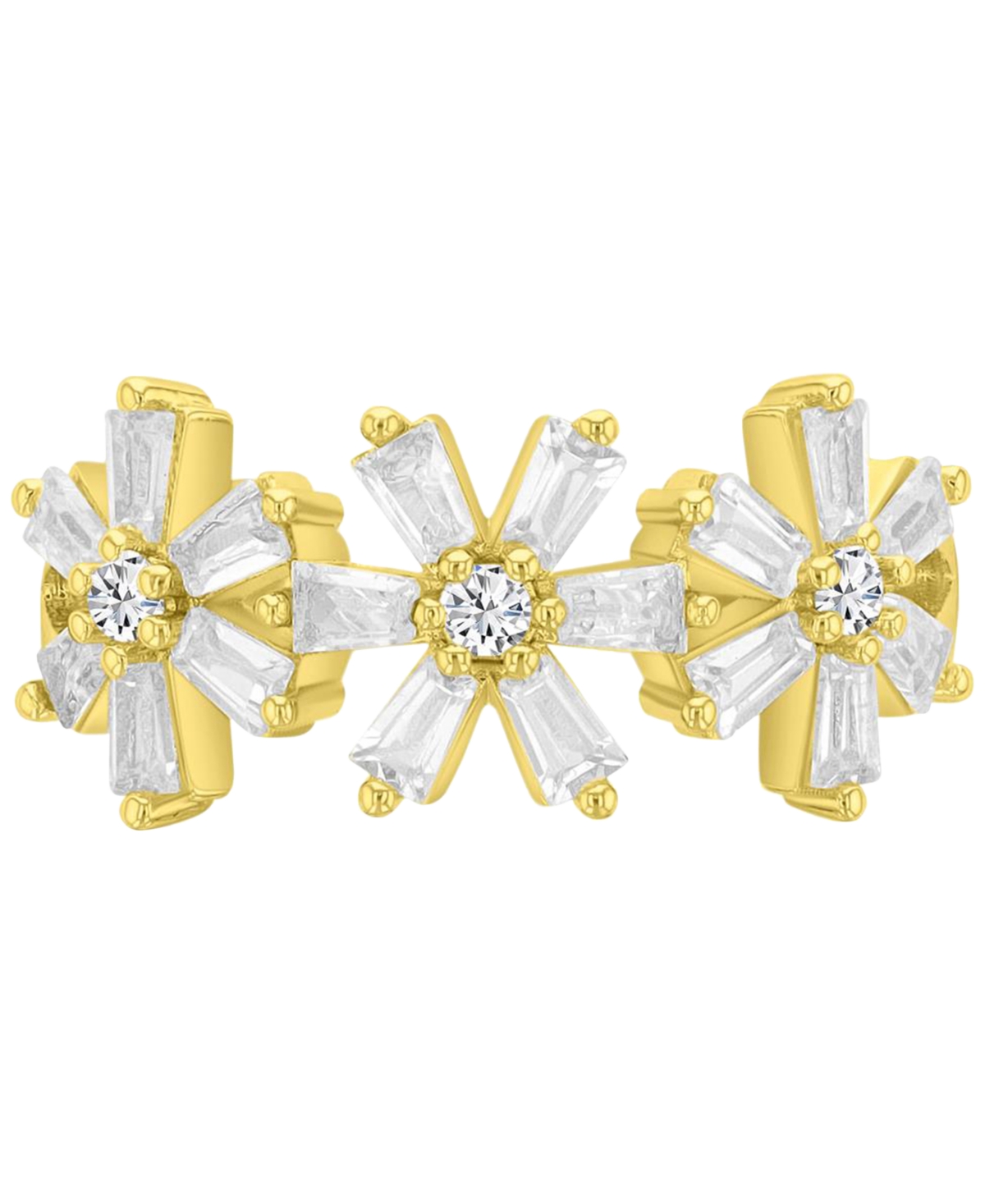 Click here for Macys 14k Gold-Plated Flower Statement Fashion Rin... prices